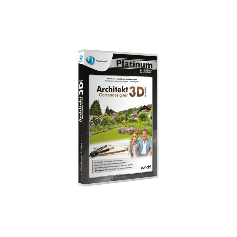 Punch! Software Architekt 3D X5 Gartendesigner Vollversion DVD-Box Pl